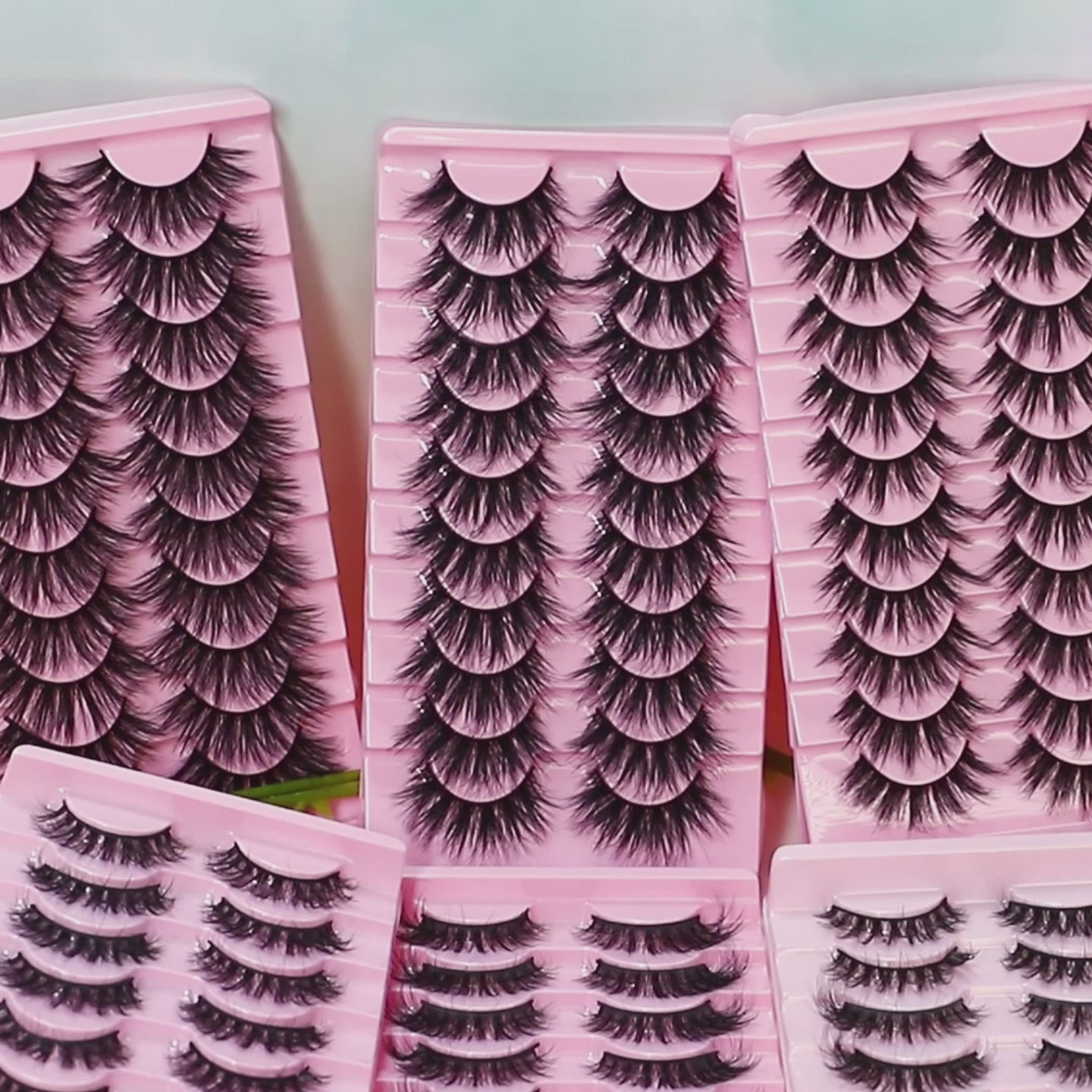 Thick Dramatic Faux Mink False Eyelashes Pack of 10 Pairs DH25-H5 ...